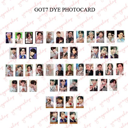 [READY / SET] GOT7 DYE GOTV PHOTOCARD FAN MADE UNOFFICIAL YANGPASHOP JACKSON JB JINYOUNG ...