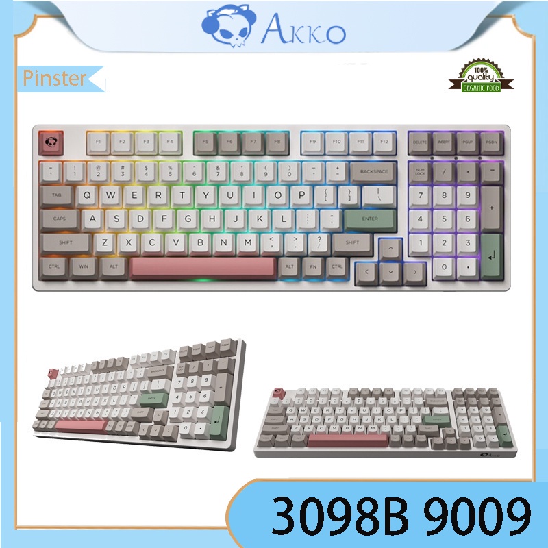 Akko 3098B 9009 คีย์บอร์ดบลูทูธสามโหมด RGB 98 คีย์ AKKO CS สวิทช์ | Shopee Thailand