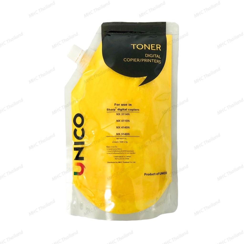 ผงหมึกชาร์ป Unico Toner for Sharp MX 3114N/4110N/4140N/5140N MX18xx ...
