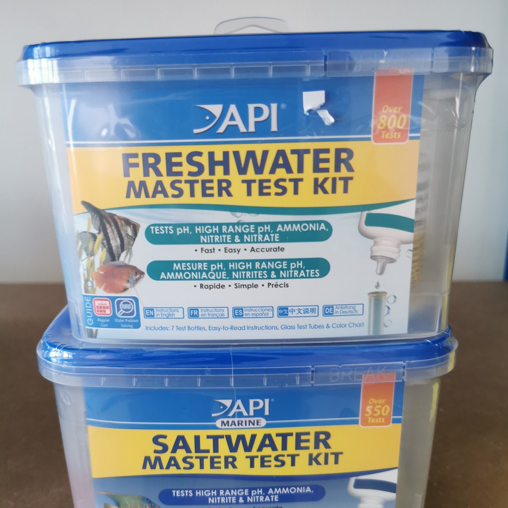 Api FRESHWATER SALTWATER MASTER TEST KIT (Exp Date : 01/2026 09/2025 ...