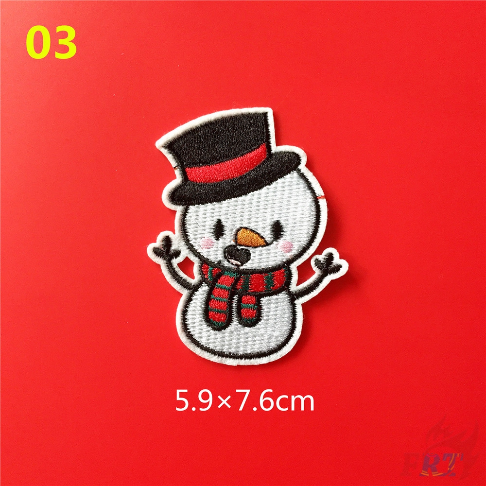 ☸ VSCO - Merry Christmas Patch ☸ 1Pc Xmas Diy Sew On Iron On Badges Patches | Shopee Thailand
