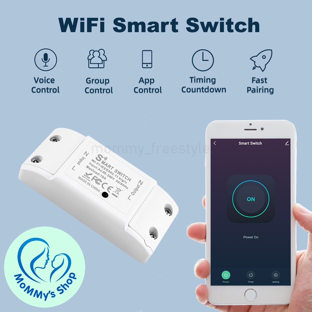 Tuya Wi-Fi DIY Smart Switch สวิตซ์ไฟอัจฉริยะ สวิตช์สั่งงาน ตั้งเวลาผ่าน ...