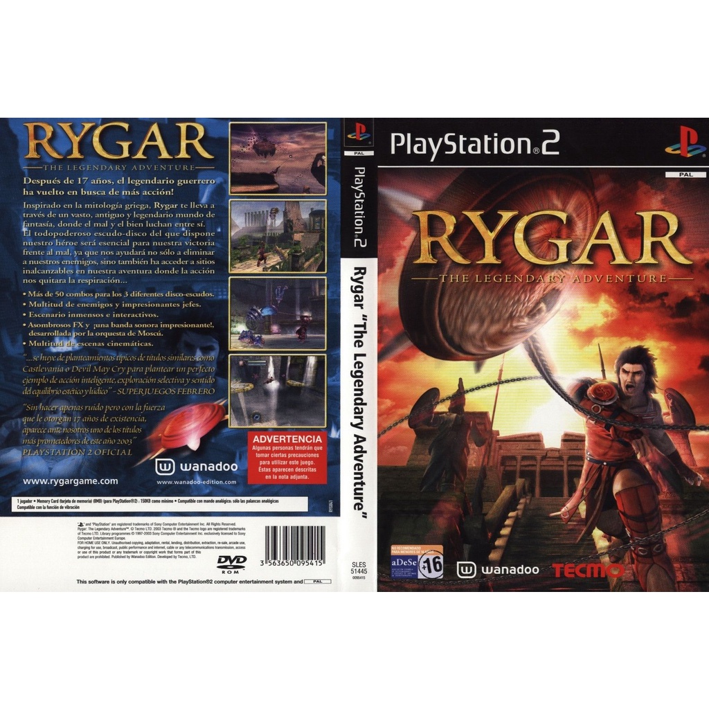 แผ่นเกมส์ PS2 Rygar The Legendary Adventure คุณภาพ ส่งไว (DVD) | Shopee ...