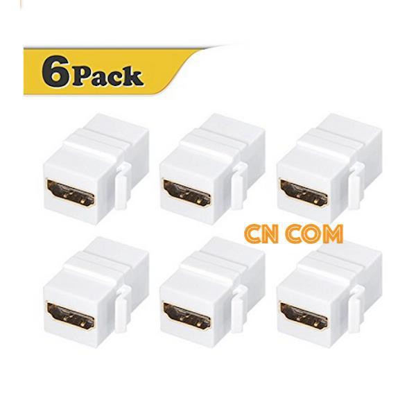 HDMI (6-PACK) HDMI Keystone Jack Insert,Gold Plated HDMI Female to ...