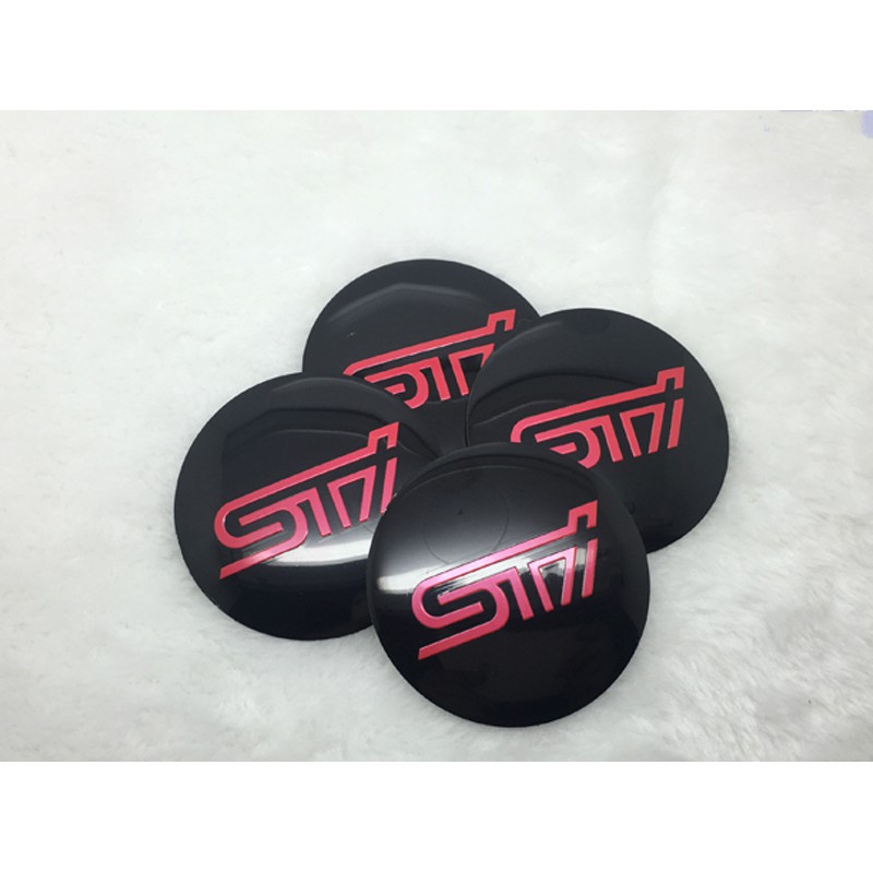 4 X 56mm STI Logo Wheel Hub Cap Emblem Sticker Badge Subaru | Shopee ...