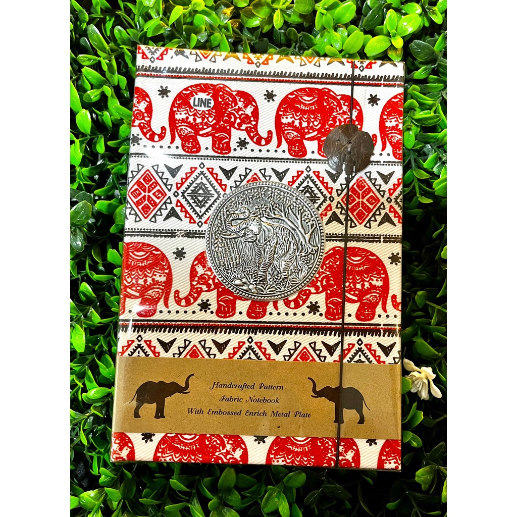 สมุดโน๊ต สมุดบันทึก มีเส้น ลวดลายศิลปะ Thai pattern notebook | Shopee ...