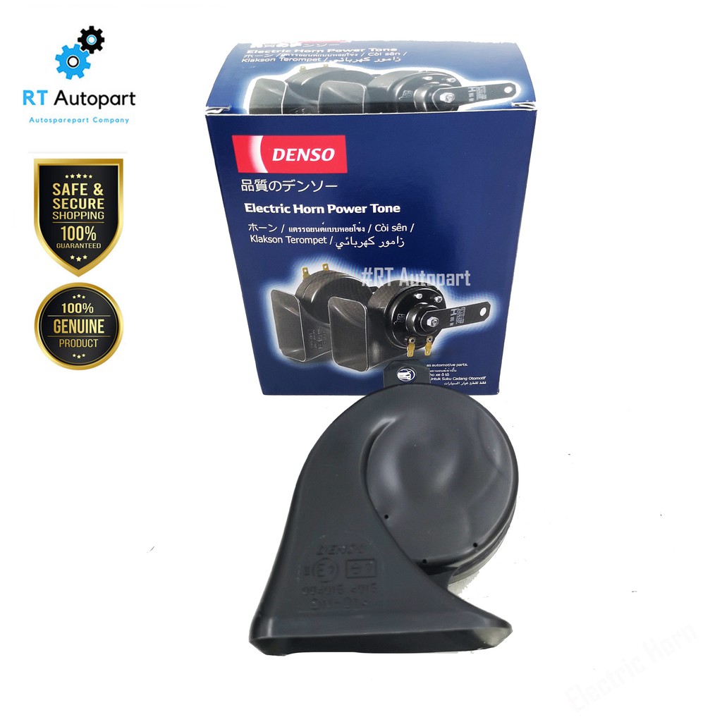 Denso (1คู่) แตรหอยโข่ง 12V Electric Horn Tone T12L / แตรรถยนตร์ / แตร ...