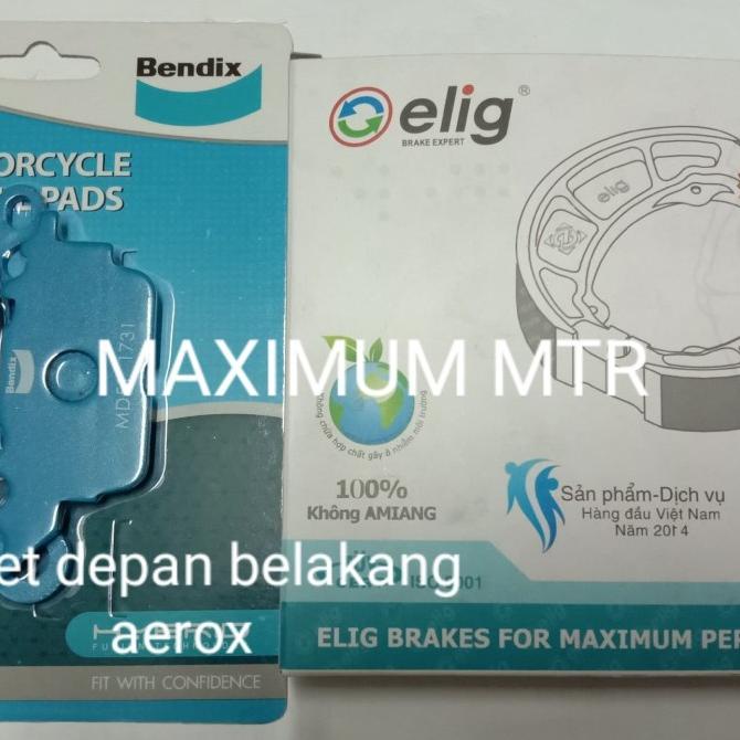 พรีเมี่ยมต้นฉบับ BENDIX-ELIG/AEROX/MIO M3/LEXI BRAKE CAMPS/FRONT REAR ...