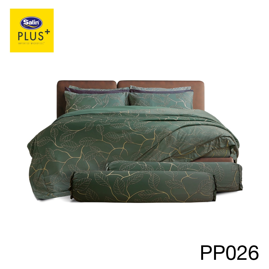Satin Plus ชุดผ้าปู 6 ฟุต 5 ฟุต มี 5 ชิ้น (ไม่รวมนวม) ผ้านุ่มมาก PP026 ...