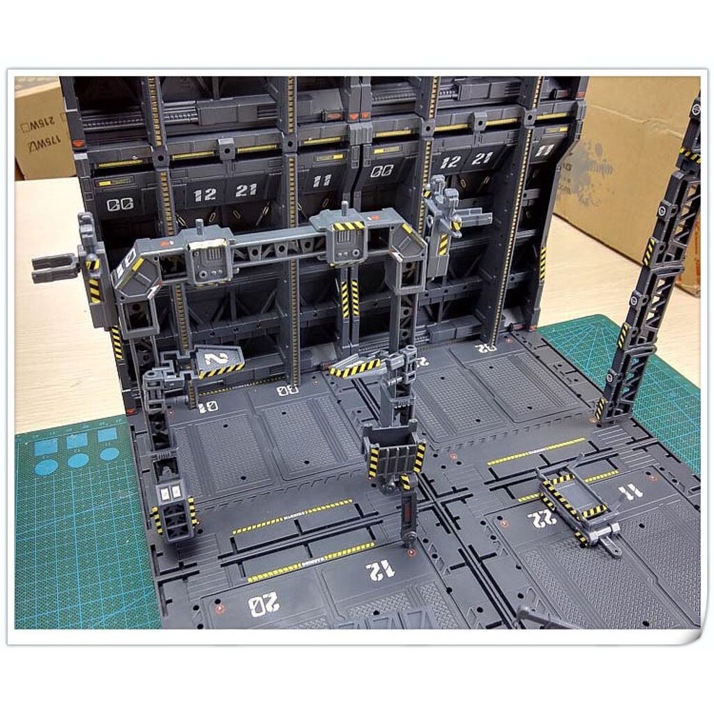 CG Machine Nest Gundam Gunpla โรงเก็บกันดั้ม ฐานกันดั้ม กันพลา SET 1 ...