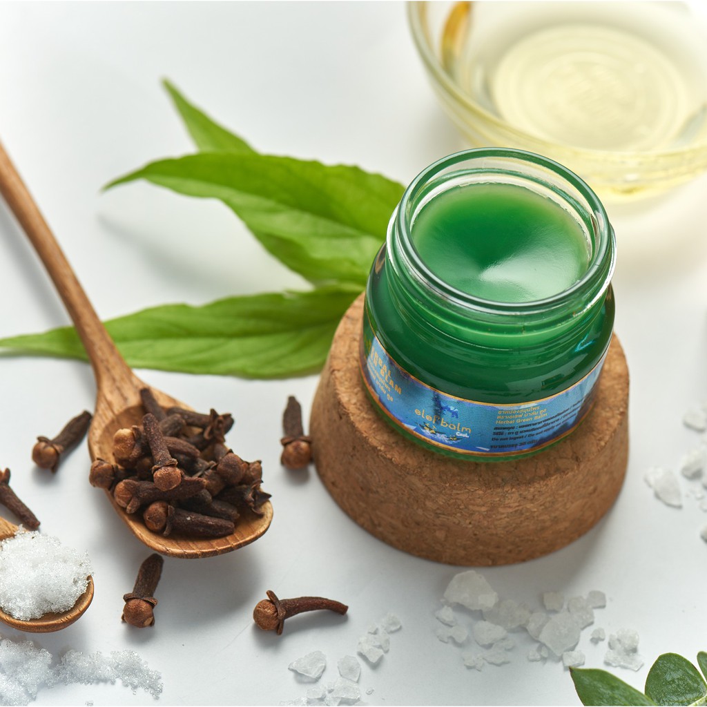 สมุนไพร หม่องเขียว สูตรเย็น ตรา Elef Cool Balm 30g. Pain Massage Oil ...