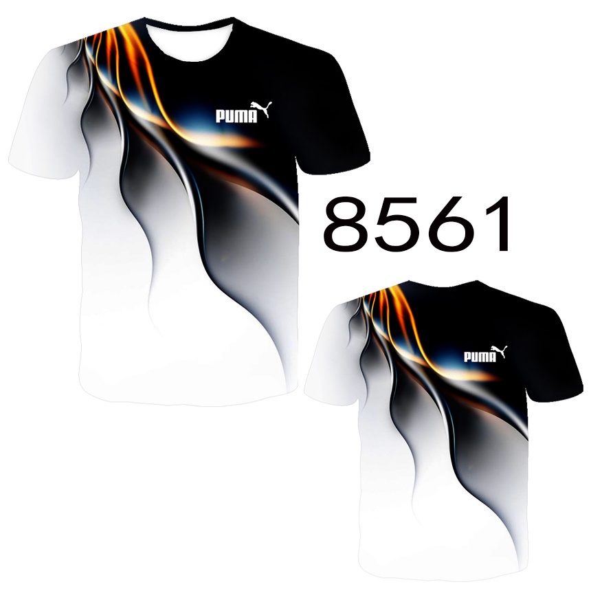เสื้อยืดคอกลม แขนสั้น พิมพ์ลาย PUMN 3 มิติ สวมใส่สบาย ระบายอากาศได้ดี ...