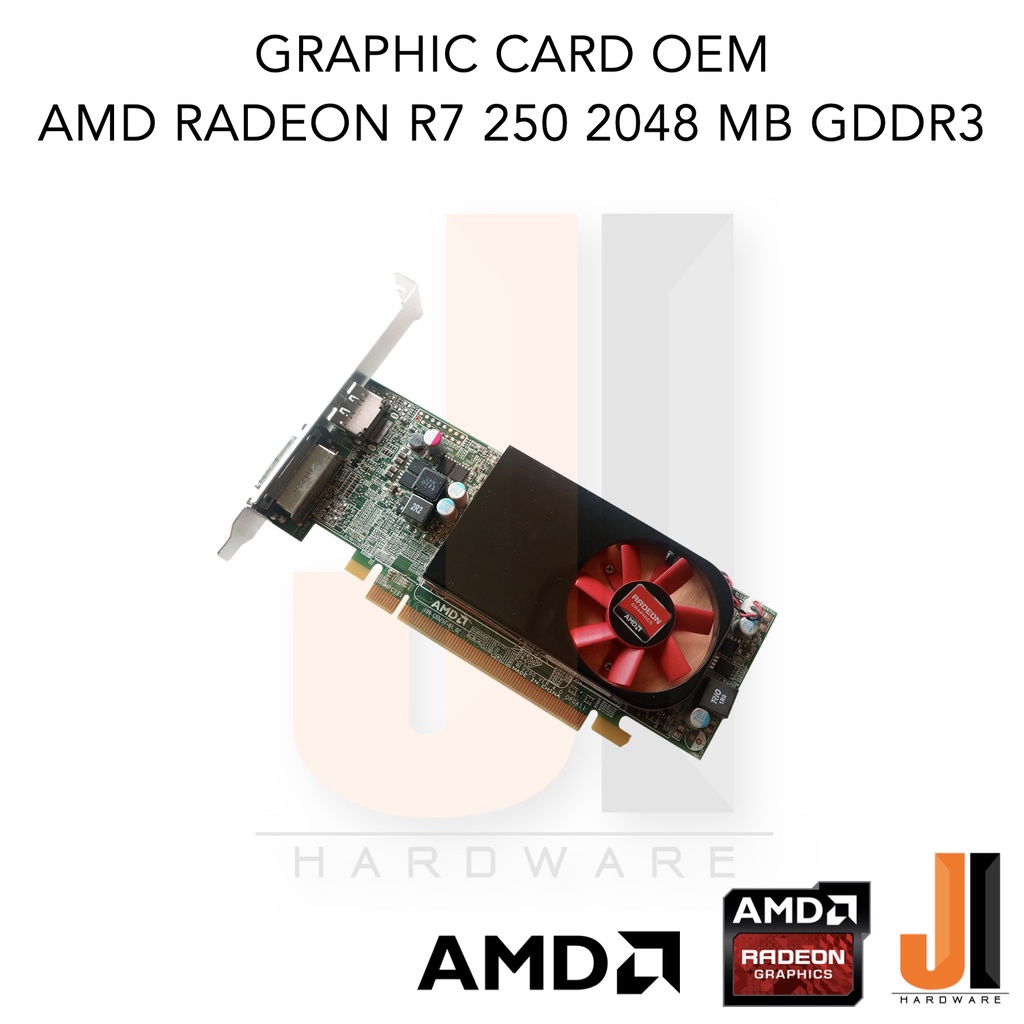 Graphic Card AMD Radeon R7 250 2048MB 128-Bit GDDR3 OEM (สินค้ามือสอง ...