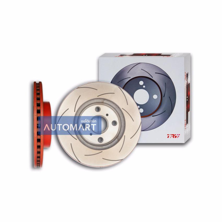 TRW จานเบรกเซาะร่องหน้า TOYOTA VIOS '07 , YARIS '05, ALL NEW VIOS '13 (E, J) DF4806XSS จำนวน 1 ...