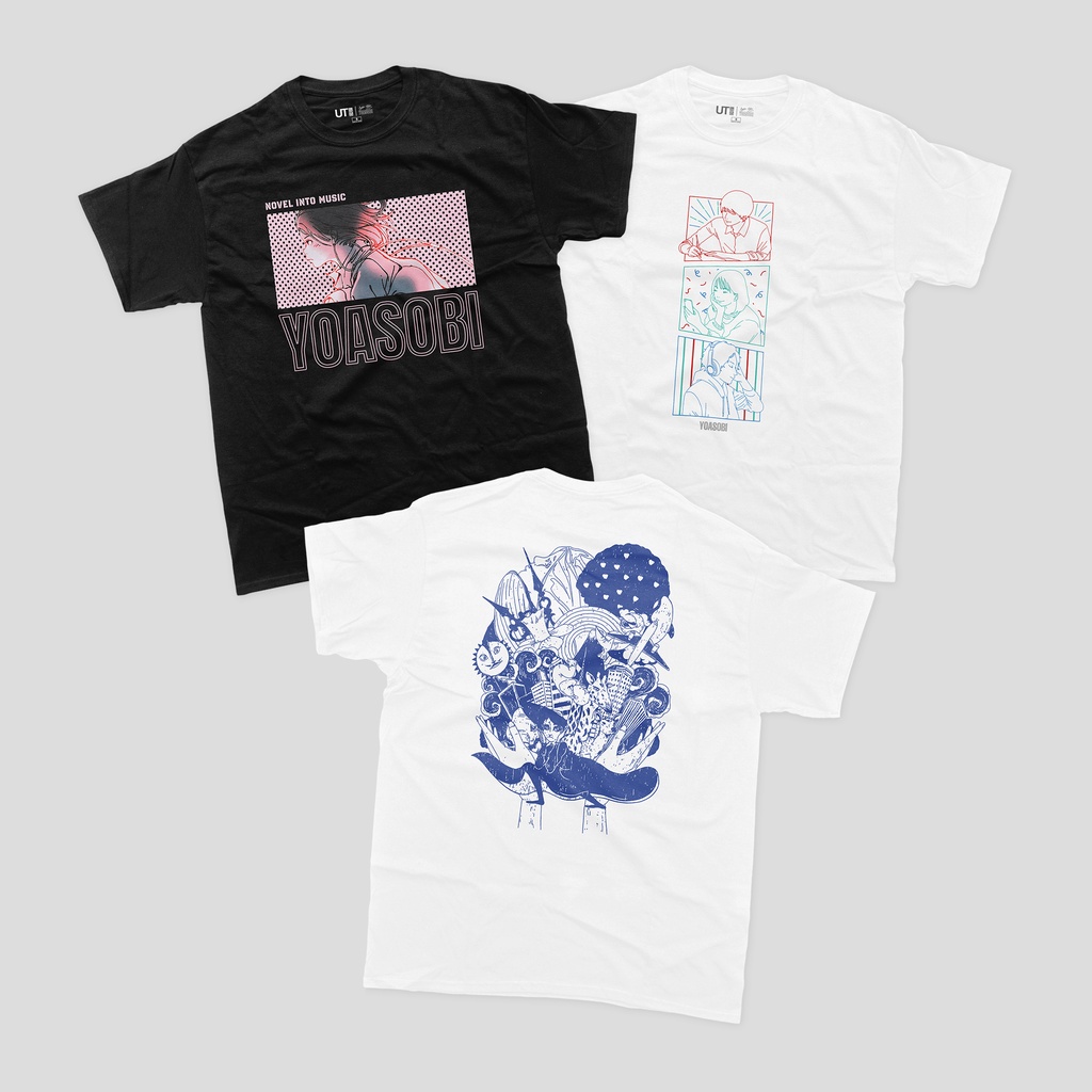 Uniqlo X Yoasobi เสื้อยืด พิมพ์ลายกราฟิก Ut Graphic Yoasobi เสื้อยืด ลายการ์ตูนอนิเมะ