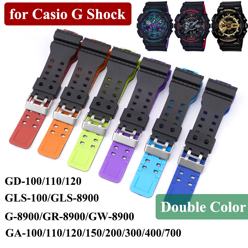 สายนาฬิกาข้อมือซิลิโคนเรซิ่น แบบนิ่ม สําหรับ Casio G-SHOCK GD-100 GA ...