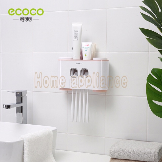 ECOCO อุปกรณ์เก็บแปรงสีฟัน ที่บีบยาสีฟัน อัตโนมัติ E1802 | Shopee Thailand