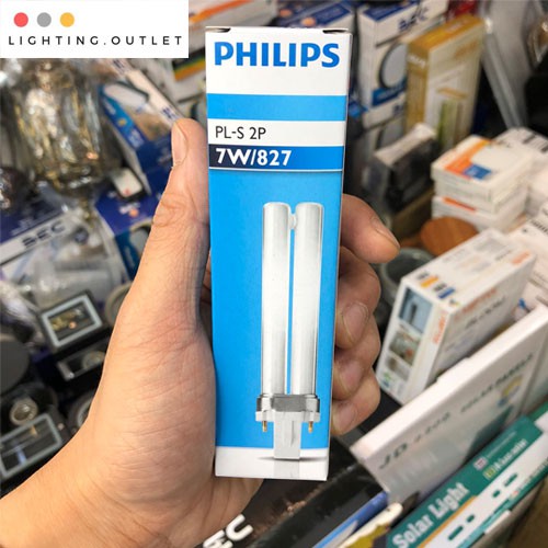 PHILIPS หลอดไฟ ฟิลิปส์ PLS ขนาด 7W/9W/11W 827-840-865 แสงขาว PLS หลอดแท่งเสียบ | Shopee Thailand