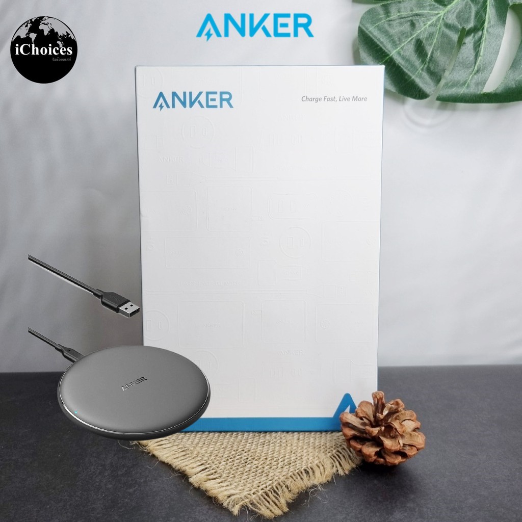แท่นชาร์จไร้สาย Anker® Wireless Charger PowerWave Pad Qi-Certified ...