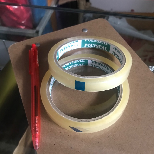 เทปใสPOLYSEAL 12มิล ยาว 36หลา แกน 3นิ้ว เหนียวพิเศษ | Shopee Thailand