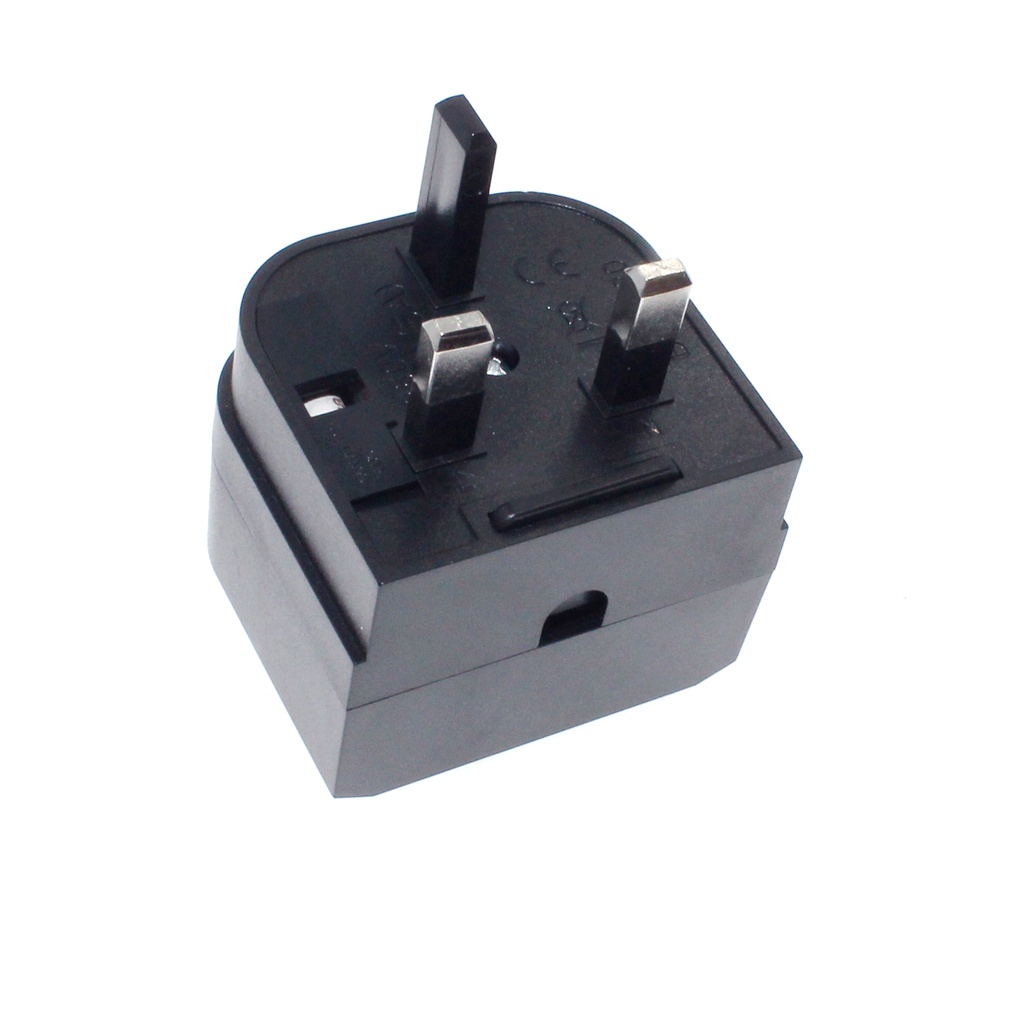 ใหม่ UK Plug Type G อะแดปเตอร์พร้อมฟิวส์ 13A EU ยุโรป 2 แฉกรอบไปยัง UK ...