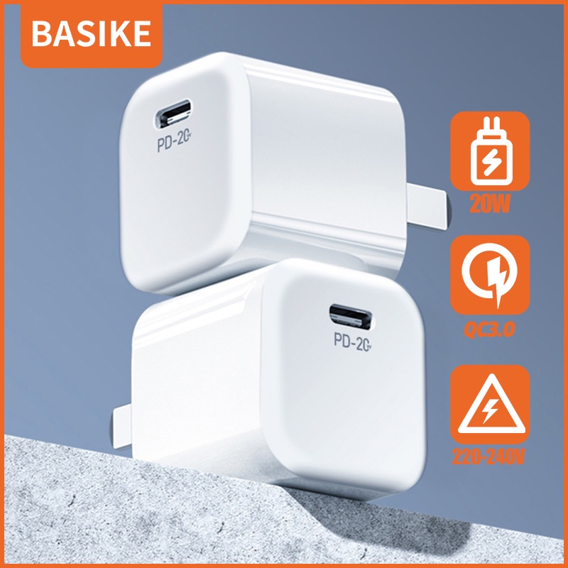 BASIKE หัวชาร์จเร็ว 20/27W QC4.0 หัวชาร์จ TYPE-C Adapter Fast Charge For HUAWEI Samsung | Shopee ...