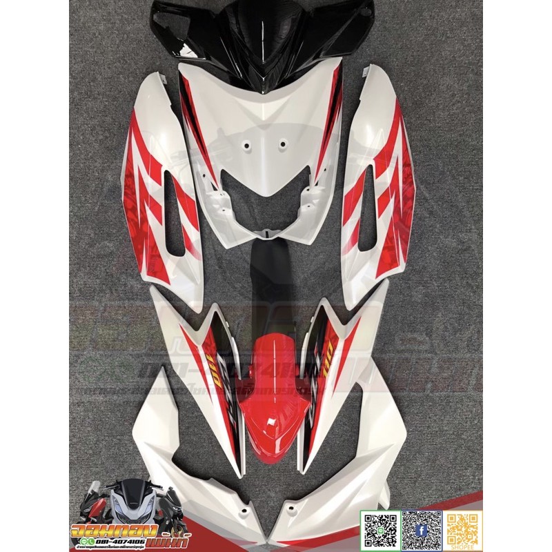 ชุดสี Honda CZI สีแดงขาวตามรุ่น ซีแซดไอ งานเทียมทำสีระบบ 2K | Shopee ...
