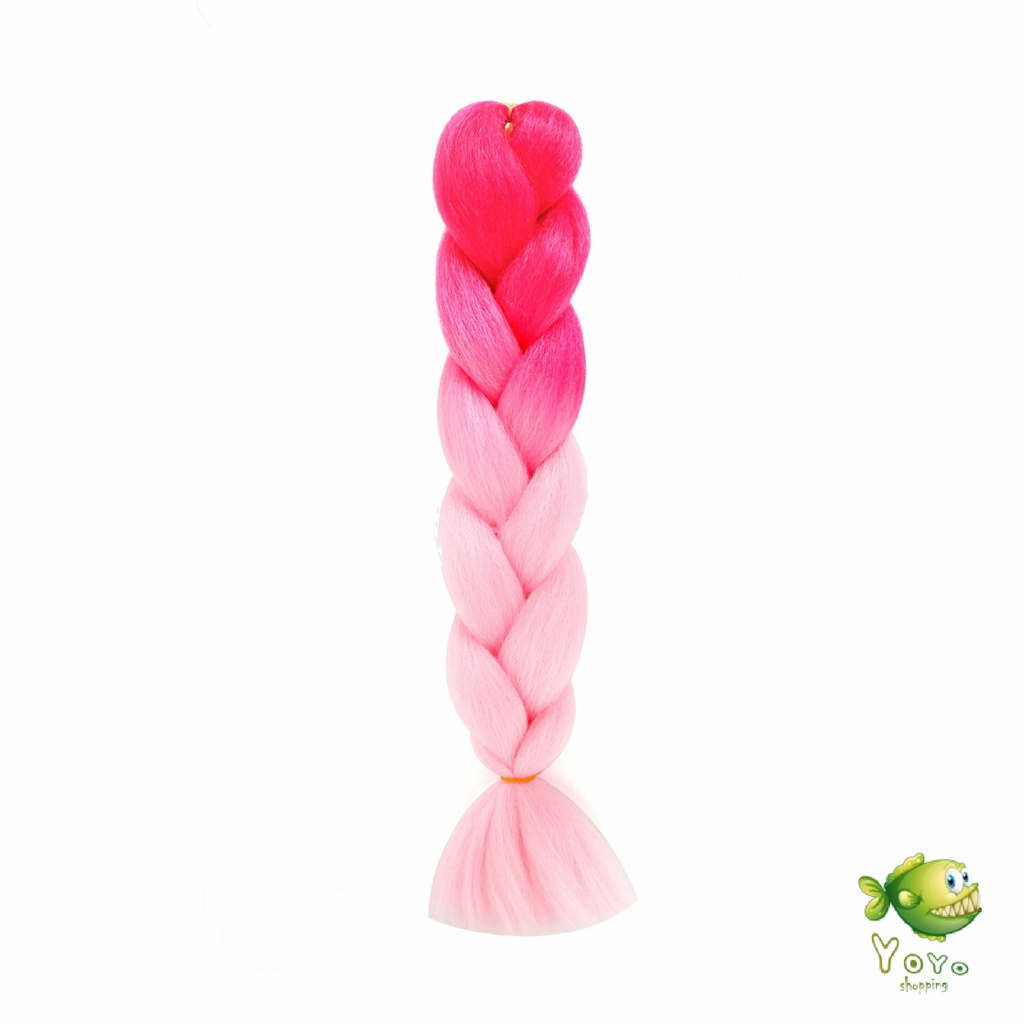 YOYO ผมเปีย ไหมถักผม สีทูโทน แอฟริกันเดรดล็อกส์ wig braids | Shopee ...