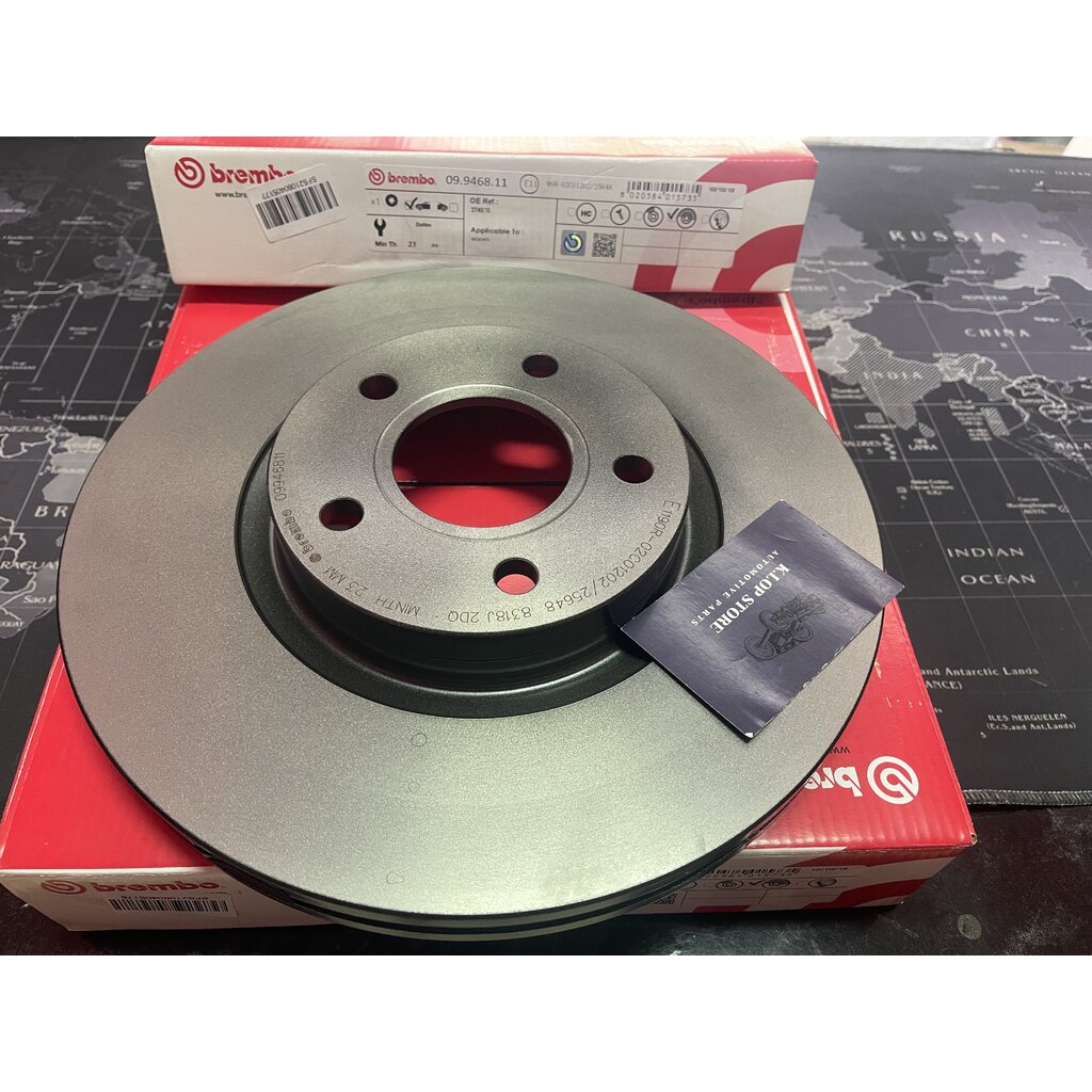 09 9468 11 จานเบรค ล้อ F (ยี่ห้อ BREMBO) รุ่น UV VOLVO S40 II V50 C30 ...