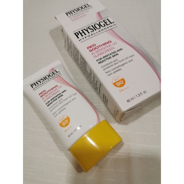 ส่งต่อ Physical Red Soothing AI Sensitiv e uv sunscreen | Shopee Thailand