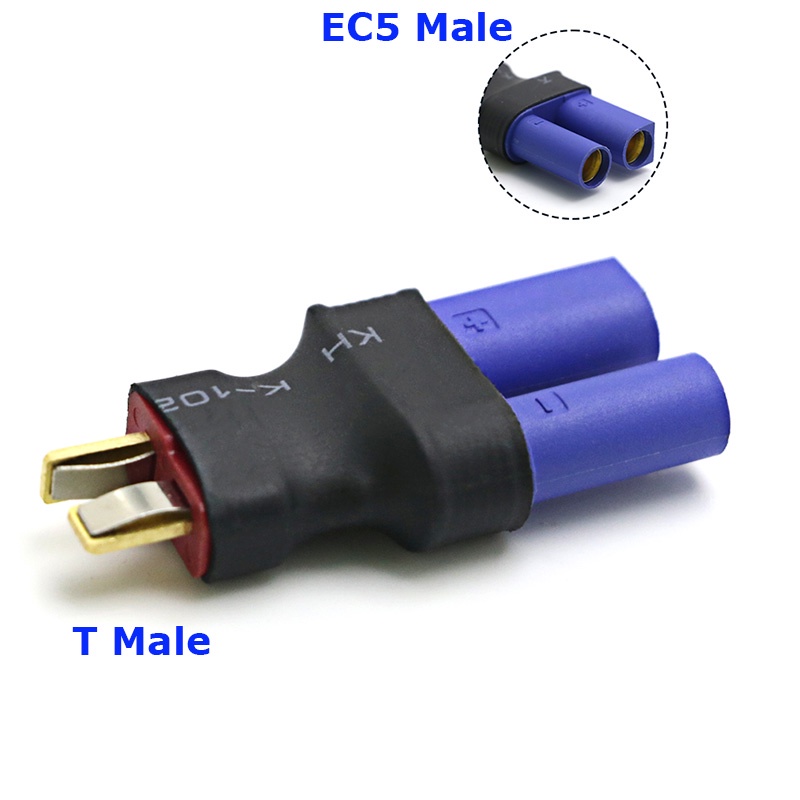 อะแดปเตอร์ปลั๊กเชื่อมต่อแบตเตอรี่ XT30 XT60 XT90 Traxxas T Plug Deans EC5 EC3 Female to Male HXT ...