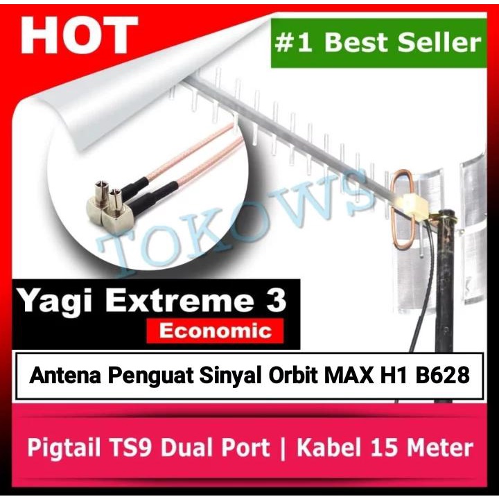 เสาอากาศขยายสัญญาณ Orbit MAX H1 B628 - Yagi Extreme 15M | Shopee Thailand