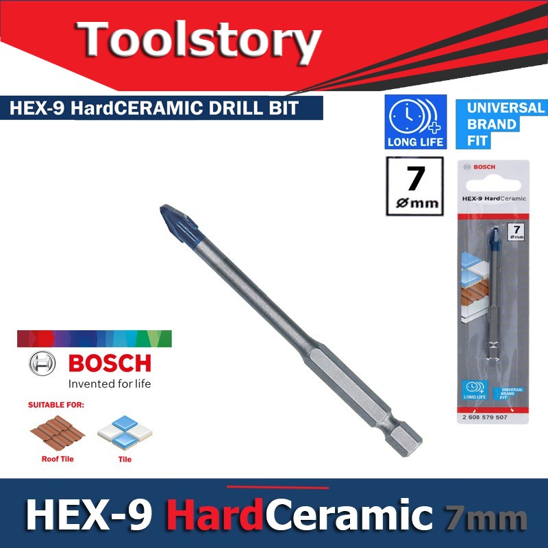 BOSCH ดอกเจาะกระเบื้อง HEX-9 HardCeramic | Shopee Thailand