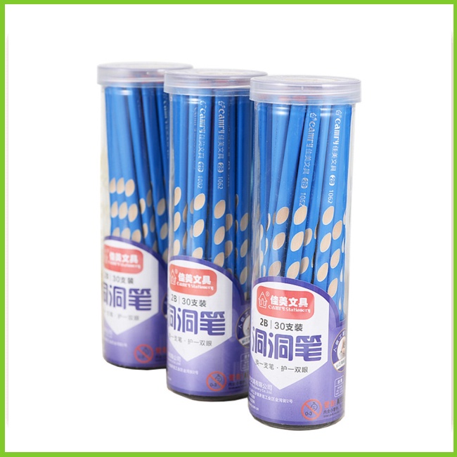 Gwen ดินสอไม้ ทรงสามเหลี่ยม 2B 2H HB พร้อมรู 30 ชิ้น สําหรับสํานักงาน ...