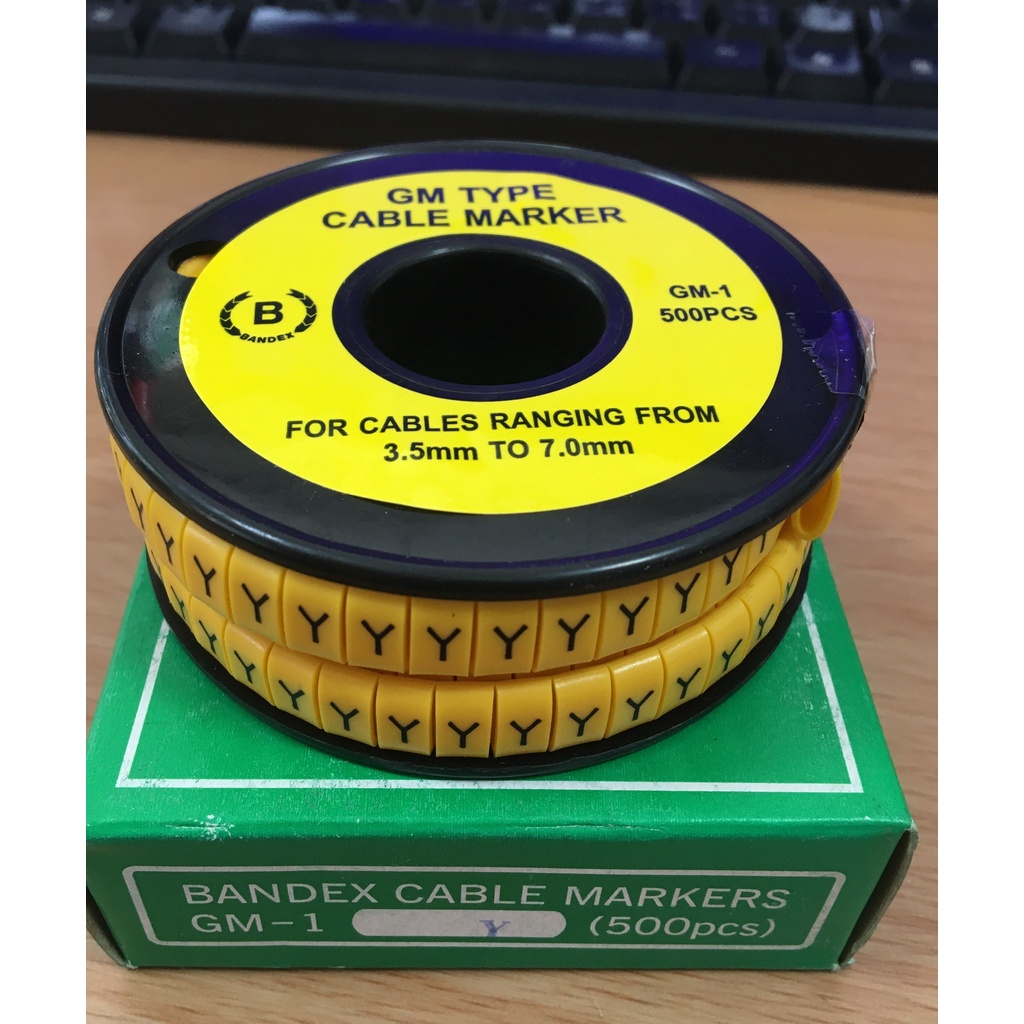 เคเบิ้ลมาร์คเกอร์ CABLE MARKER (NUMBER AND LETTERS) (BANDEX) รุ่น GM ...