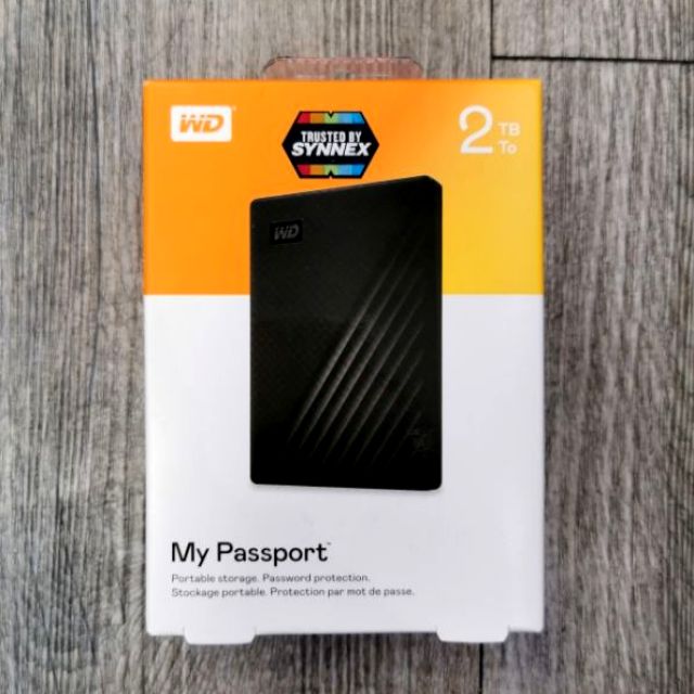WD 2TB My Passport USB 3.2 Gen 1 External Hard Drive (2019, Black ...