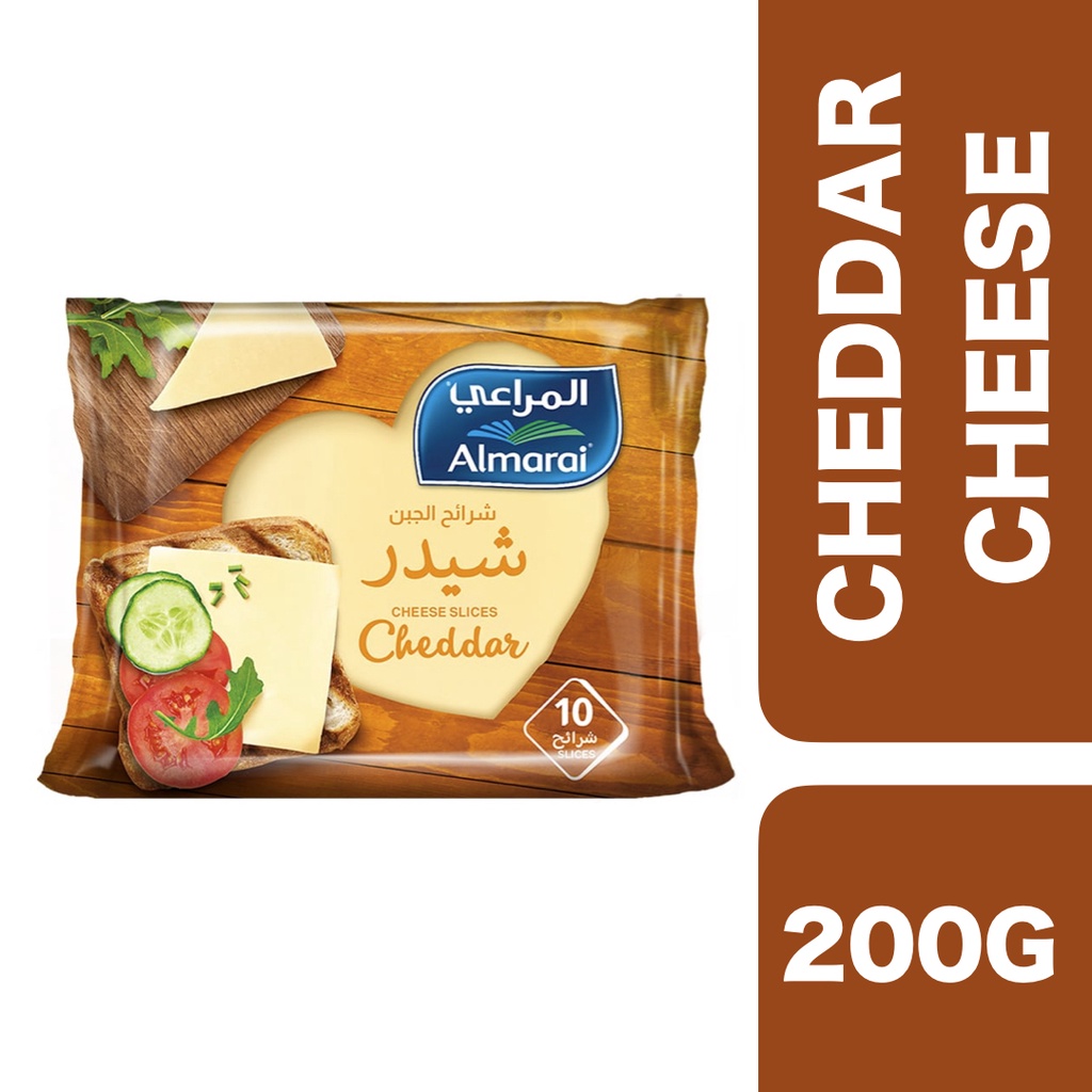 Almarai Cheese Slices Cheddar 200g (10 pieces) ++ อัลมาไร ชีสสไลซ์เชด ...