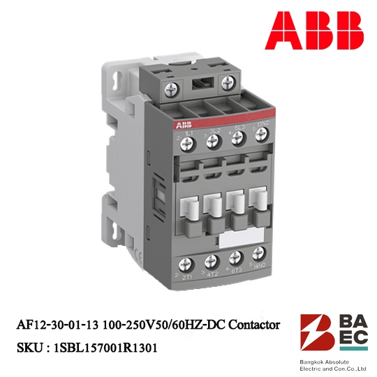 ABB Contactor AF12-30-01-13 100-250V50/60HZ-DC | Shopee Thailand