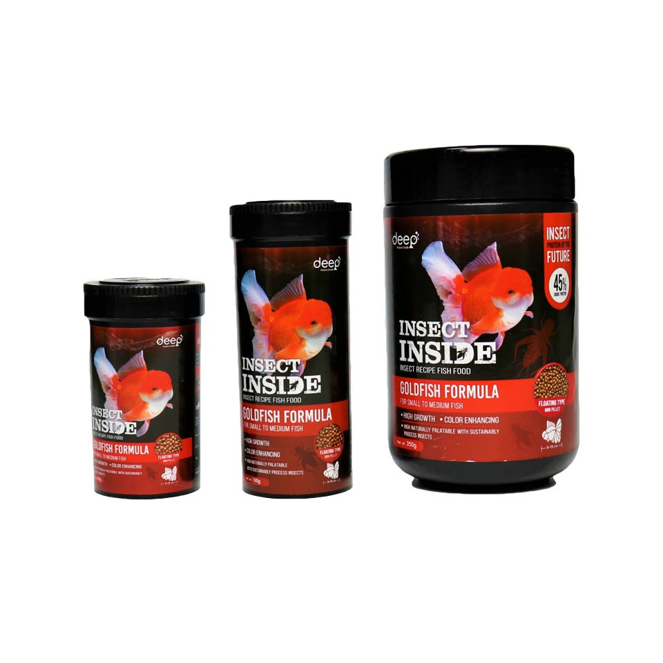 DEEP INSECT INSIDE เม็ดลอย (อาหารปลาทองสูตรผสมโปรตีนจากแมลง โปรตีนสูง ...