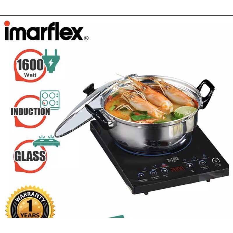 Imarflex อิมาร์เฟล็กซ์ เตาไฟฟ้า ขนาด 1600 วัตต์ รุ่น IF-462 ตัวใหม่ของแท้ 100% รับประกัน 1ปีเต็ม ...