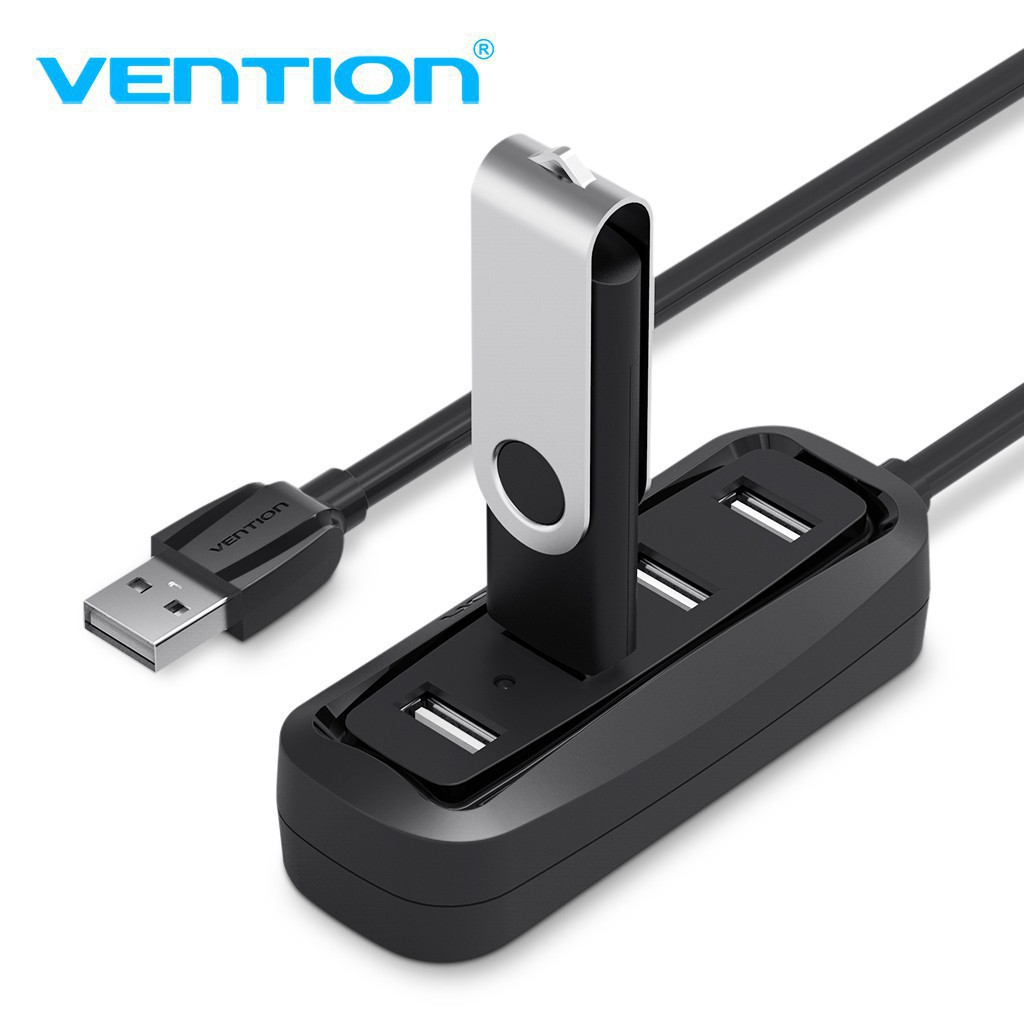 [เลือก Shopee] Vention USB HUB ความเร็วสูง 4 พอร์ต USB 2.0 ฮับ USB แบบ ...