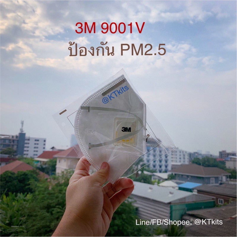 ﹍หน้ากาก 3M ป้องกันฝุ่น PM2.5 ป้องกันเชื้อโรค ยี่ห้อ 3M รุ่น 9001V แย | Shopee Thailand