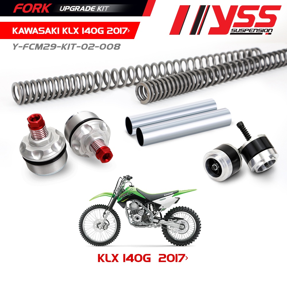 ชุดอัพเกรดโช้คหน้า (FORK UPGRADE KIT) สำหรับ KAWASAKI KLX 140G ปี 2017 ...