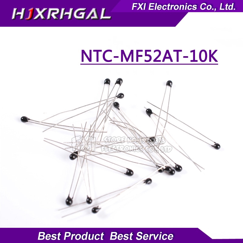 100pcs NTC MF52AT MF52 B 3950 10K NTC Thermistor Thermal Resistor 5% ...