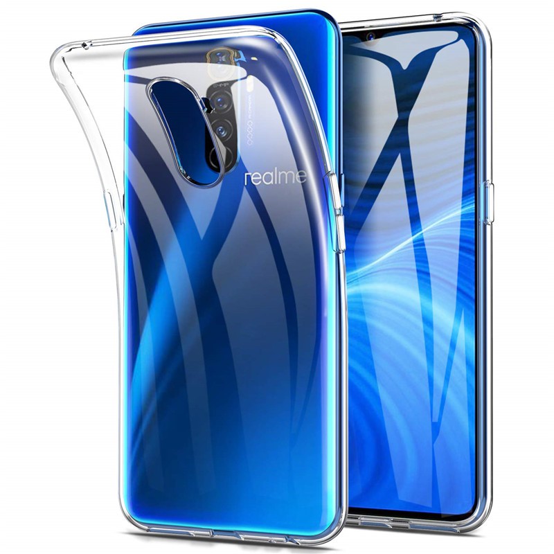 เคสสำหรับ โปร่งใส Realme X2 Pro เคส เคสซิลิโคน Soft Back Cover OPPO ...
