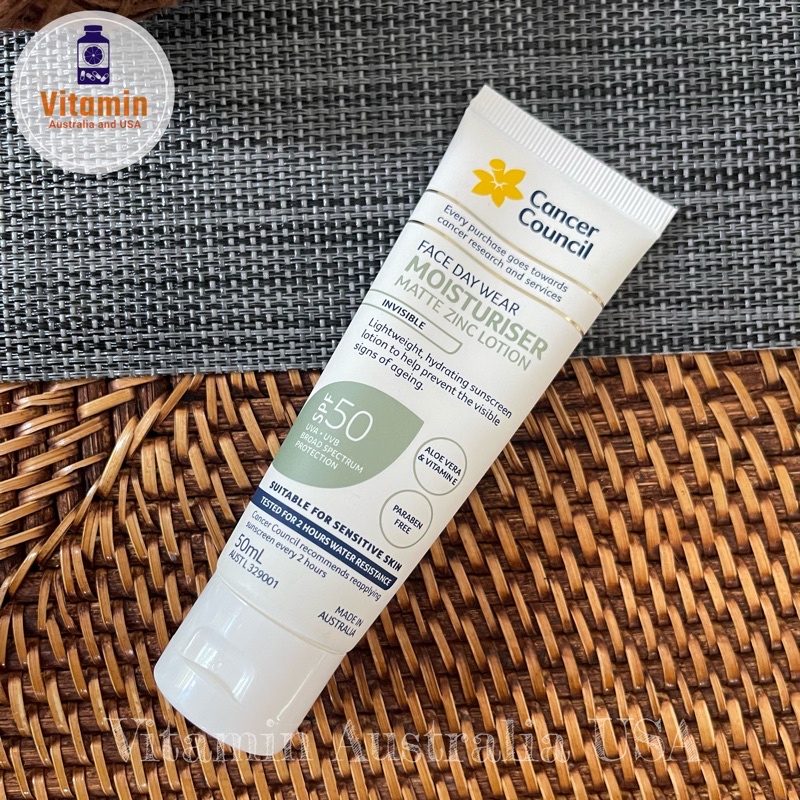 ครีมกันแดด Cancer Council Face Day Wear Moisturizer SPF 50+ UVA UVB 75ml ของแท้ นำเข้าจาก ...