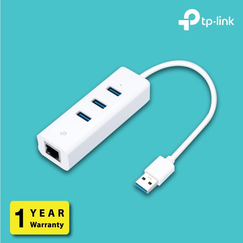 TP-LINK (UE330) USB 3.0 3-Port Hub & Gigabit Ethernet Adapter 2 in 1 USB Adapter | Shopee Thailand