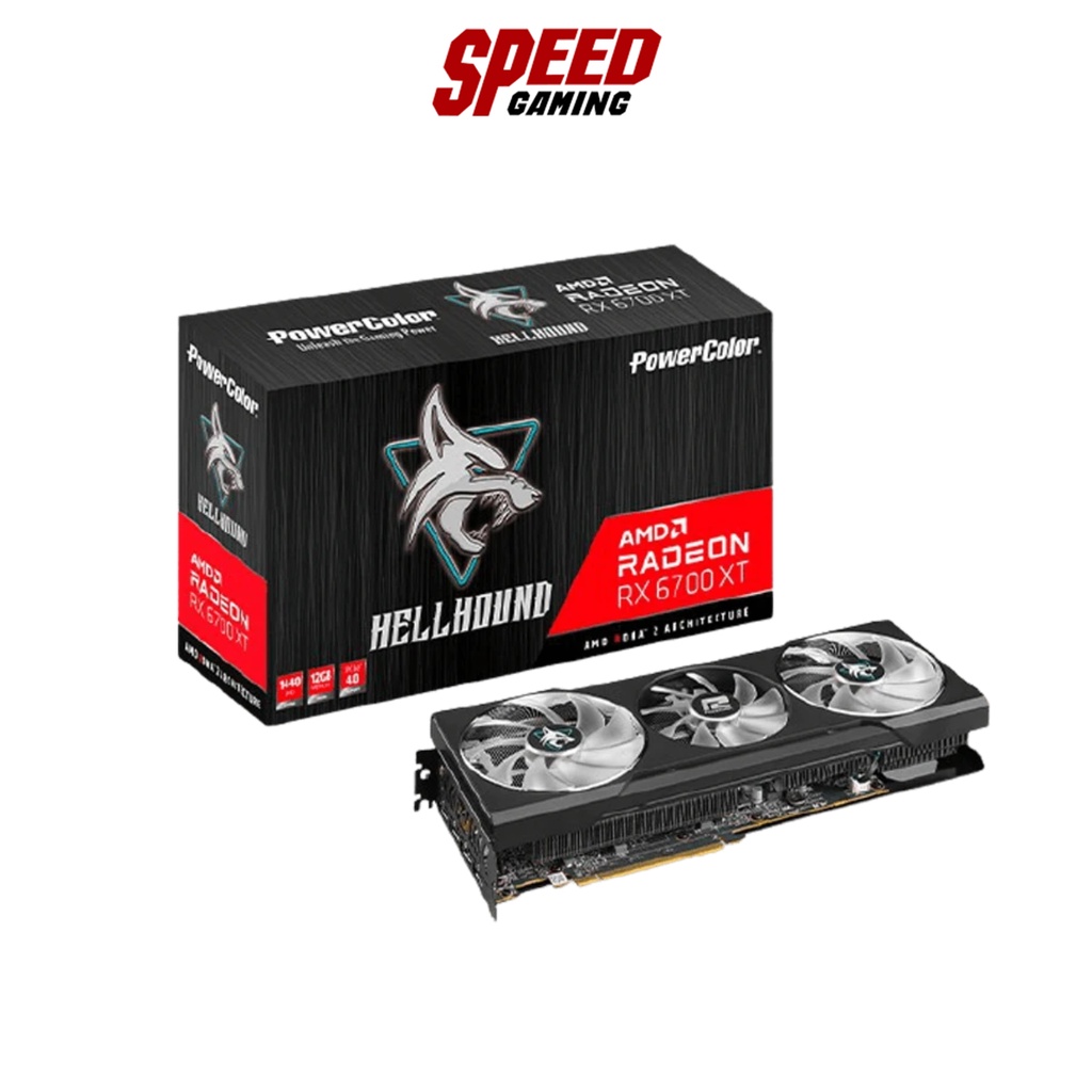 POWERCOLOUR VGA CARD RADEON RX6700XT HELLHOUND/3Y By Speed Gaming ...
