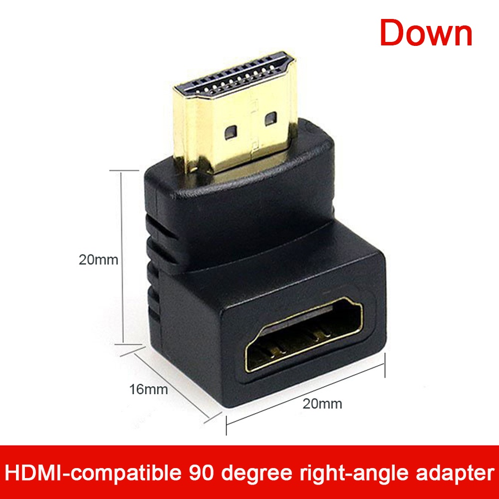 (ซ้าย ขวา ขึ้น ลง) อะแดปเตอร์ HDMI 90 องศา มุมขวา 270 องศา 4K HDMI ตัวผู้ เป็นตัวเมีย สําหรับตัว ...