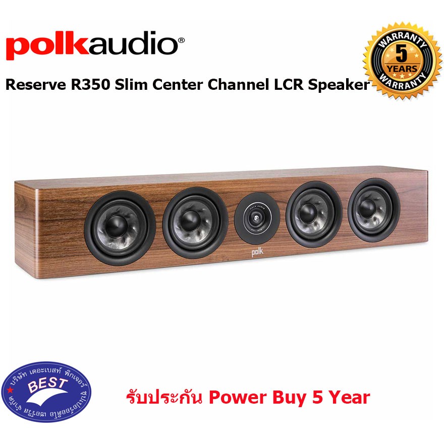 Polk Audio RESERVE R350 SLIM CENTER CHANNEL SPEAKER (L/C/R) | Shopee ...